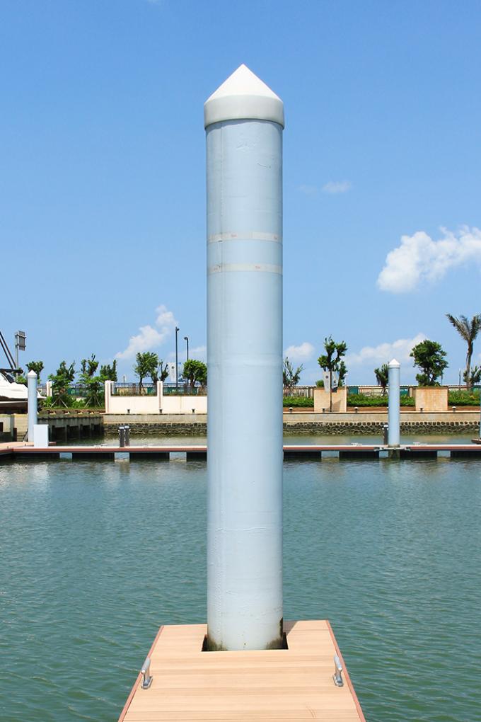 Heavy Duty PE Fiberglass Plastic Piling Caps For Marine Dock Pontoon Dock